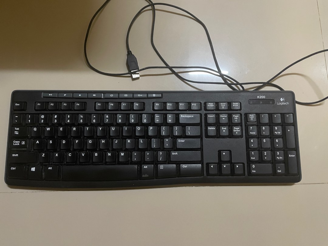 Logitech K200 Wired Keyboard Computers And Tech Parts And Accessories Computer Keyboard On Carousell