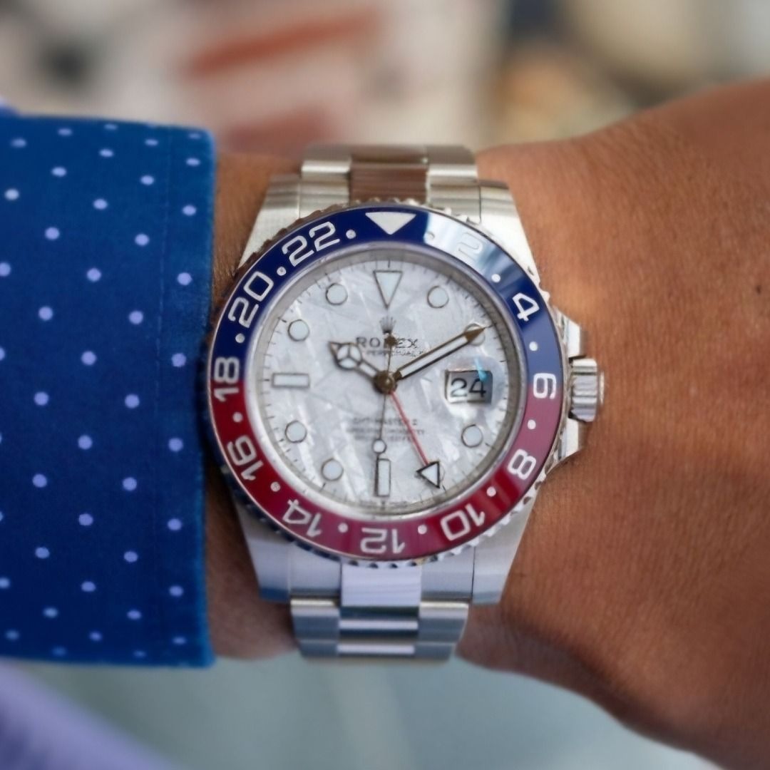 LOOKING FOR: Rolex GMT Pepsi White gold 'Meteorite Dial' 126719Blro, I ...