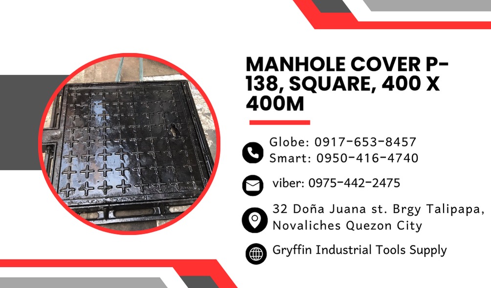 Manhole Cover P-138, Square, 400 x 400m, Commercial & Industrial ...