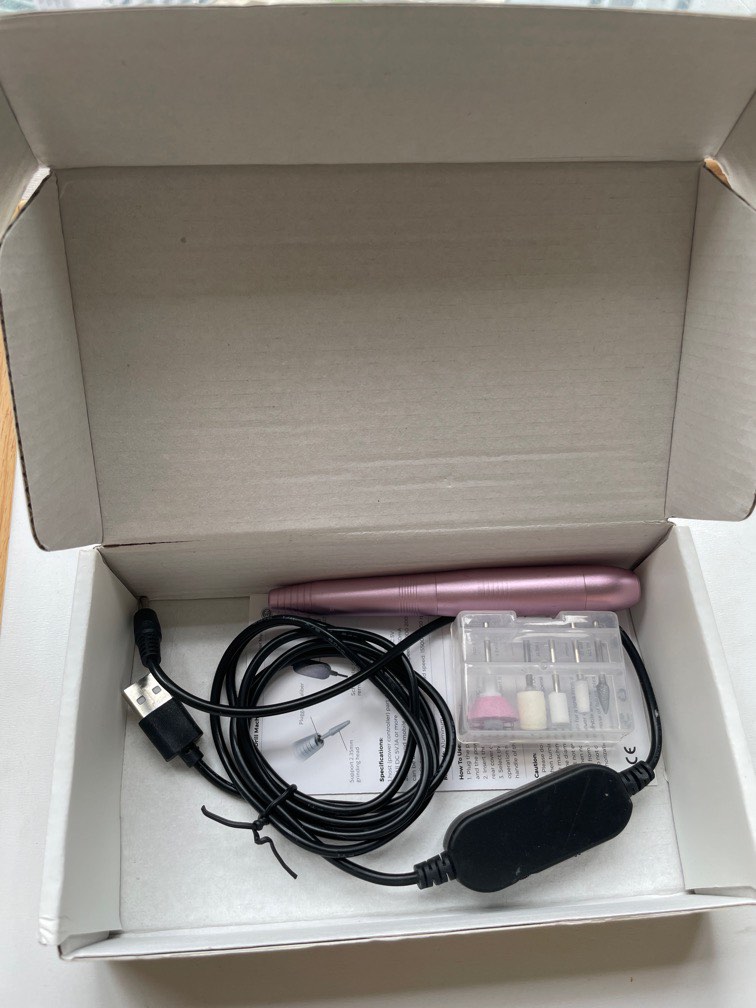 Manicure drill/electronic nail filing machine, Beauty & Personal Care ...