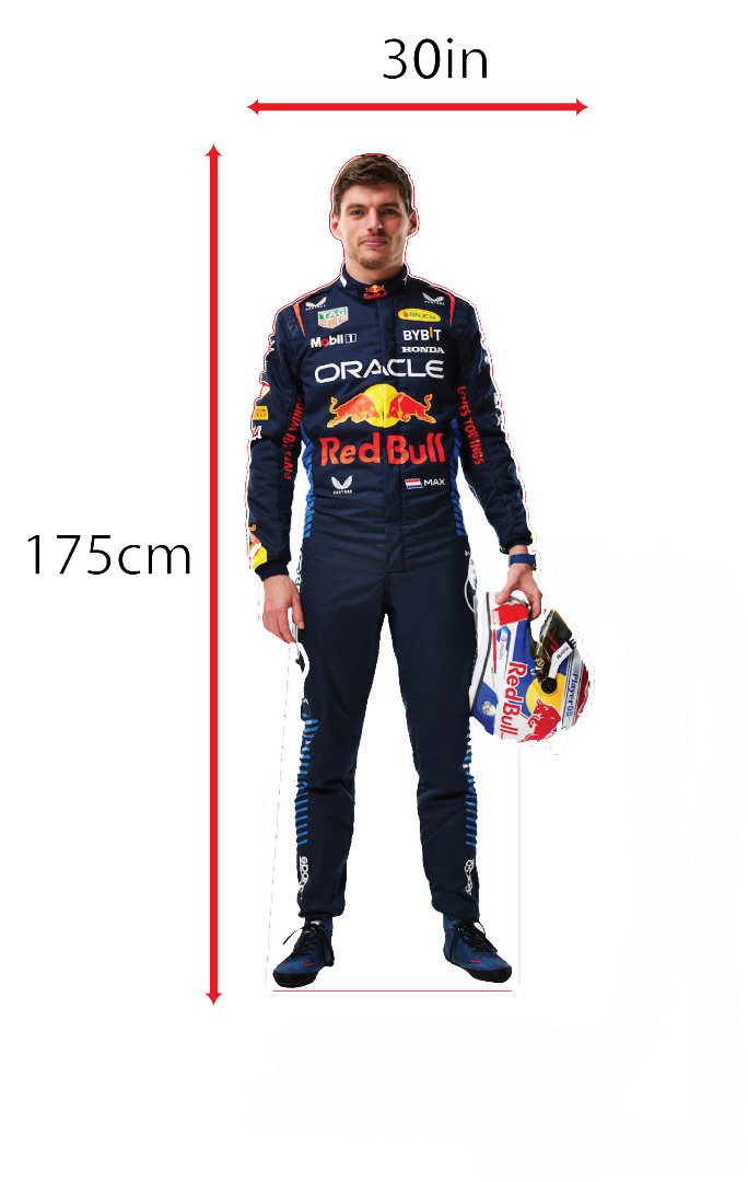 Max Verstappen Standee/Cut Out - 175cm, Hobbies & Toys, Collectibles ...