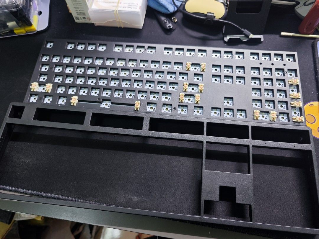 Mechanical Keyboard (Base Only) Tri-Mode USB BT 2.4G Wireless 108 Key ...