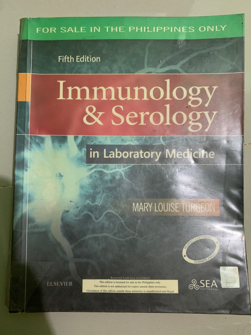 MEDTECH BOOKS: Immunology & Serology by Turgeon 5th ed., Hobbies & Toys ...