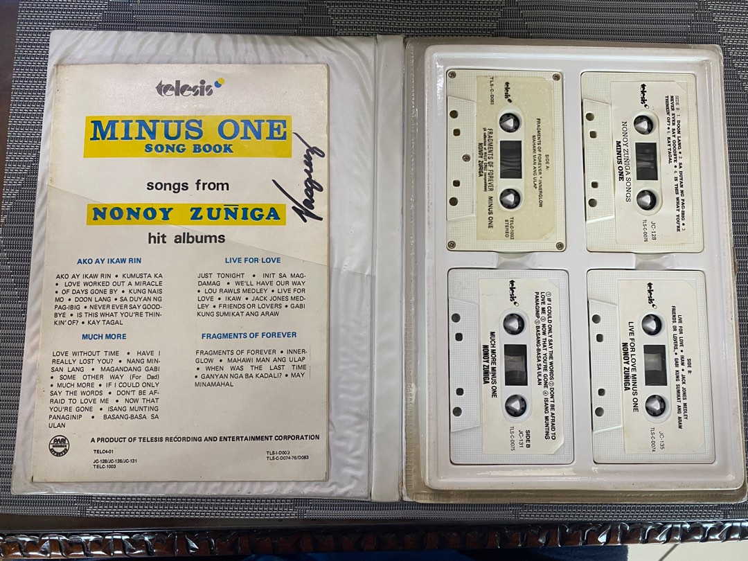 NONOY ZUNIGA HIT ALBUM Minus One Song Book - Original Music Album ...
