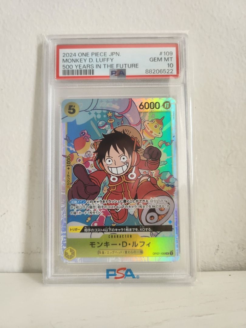 One Piece OP07 JAPANESE Monkey D. Luffy Error OP07-109 PSA 10, Hobbies & Toys, Toys & Games on ...