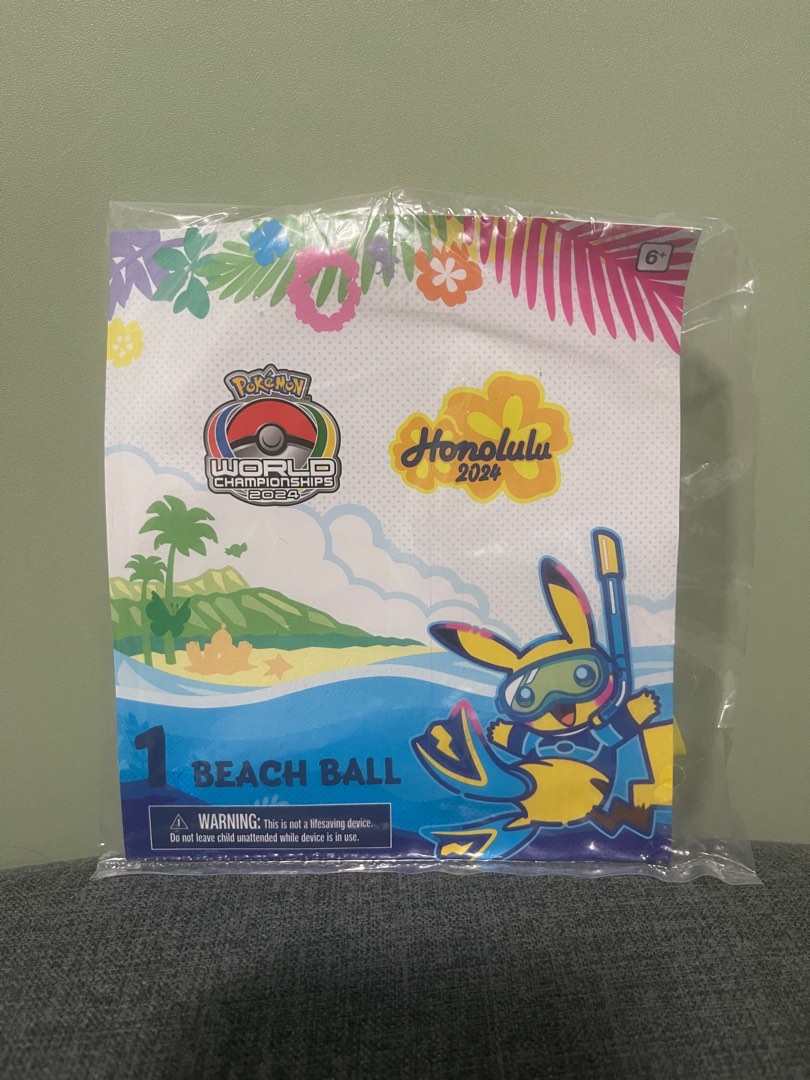 Pokemon Pikachu Beach Ball World Championships 2024 Honolulu, Hobbies ...