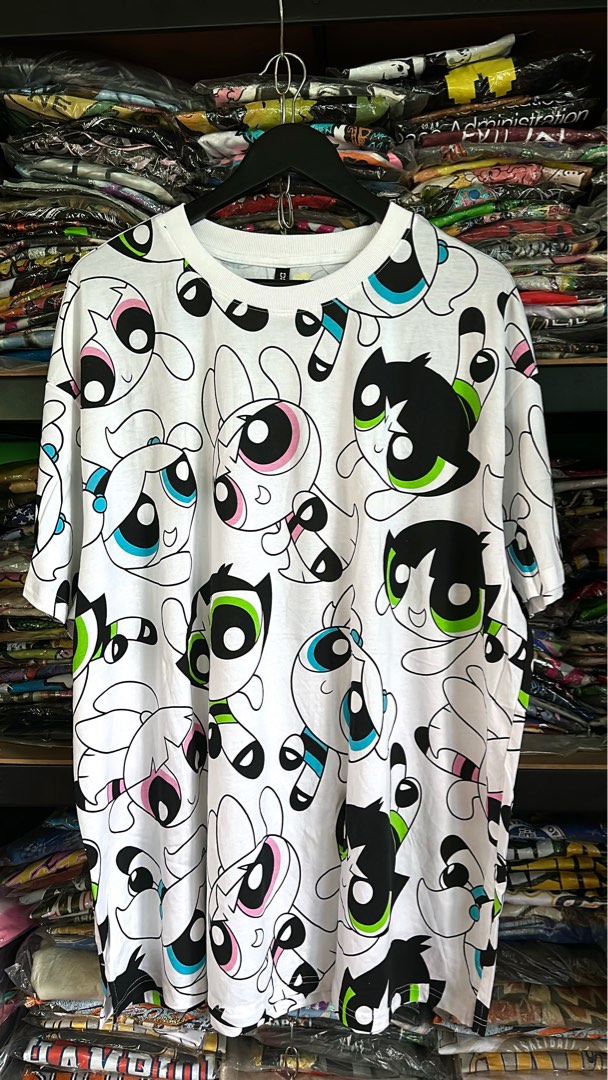 PPG Power Puff Girls AOP Shirt W27in, Men's Fashion, Tops & Sets ...