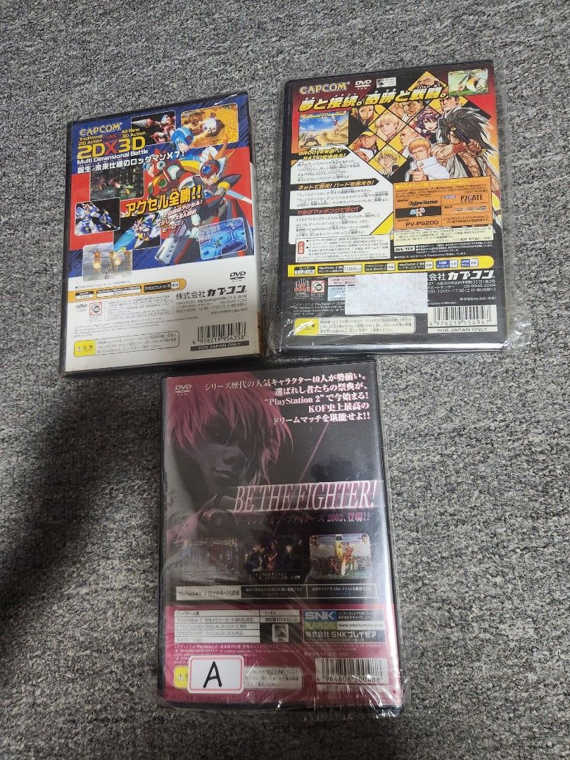 PS2 GAMES KOF2002, CAPCOM VS SNK 2, ROCKMAN X7, Video Gaming, Video ...