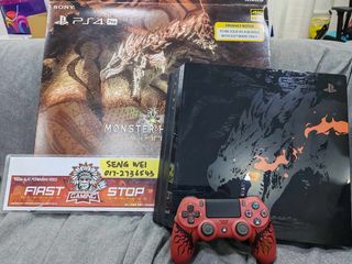 Sony PS4 Pro 1TB Monster Hunter World Limited Edition, Video Gaming ...