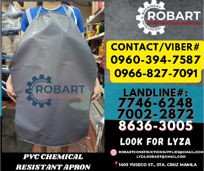 PVC Chemical Resistant Apron (Gray), Commercial & Industrial ...