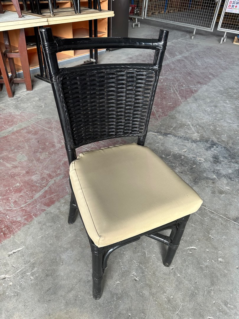 Rattan chairs with detachable foam, Furniture & Home Living, Furniture ...