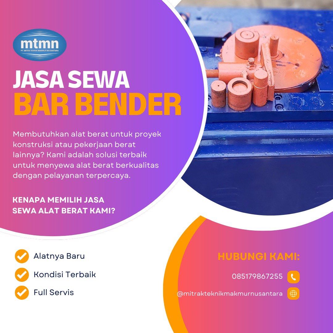 Sewa Alat Proyek Bar Bender Daerah Surabaya, Properti, Rental di Carousell