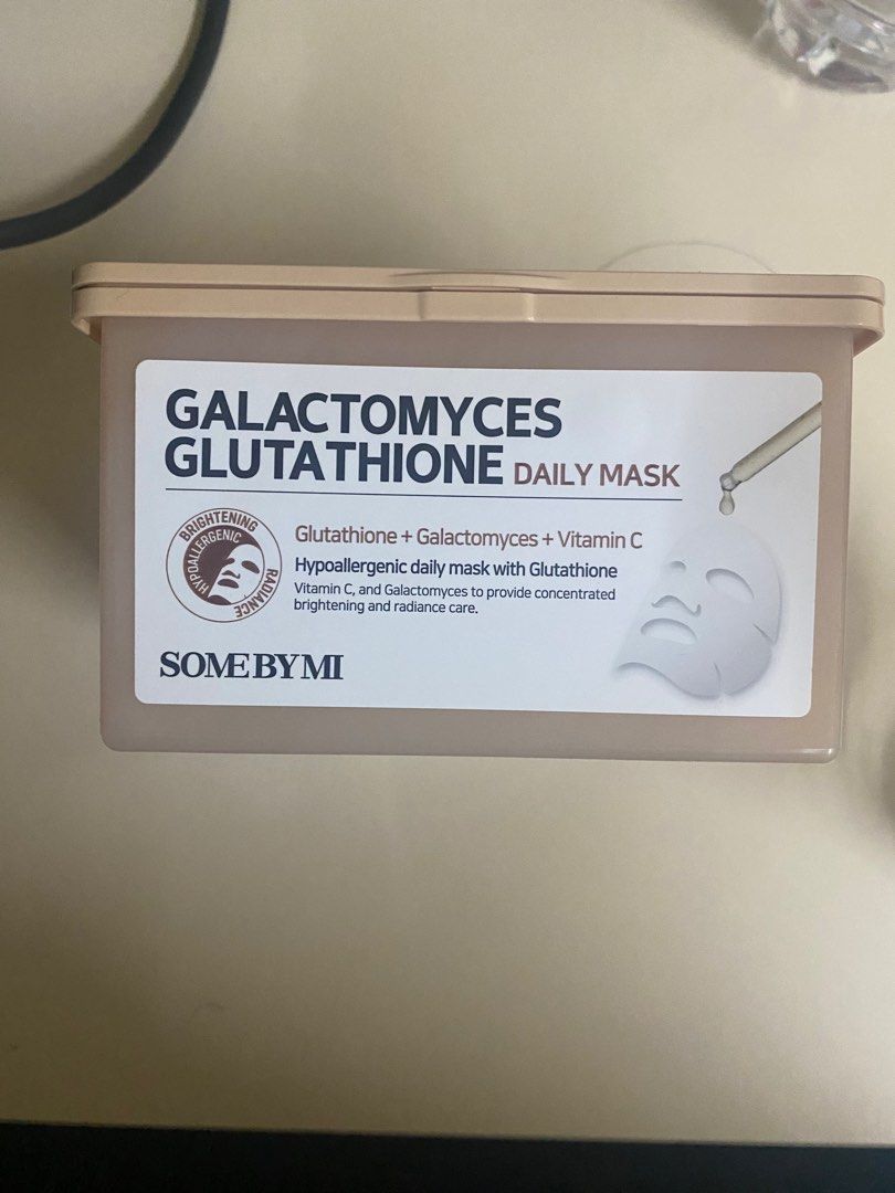SOMEBYMI Galactomyces Glutathione Daily Mask, Beauty & Personal Care ...