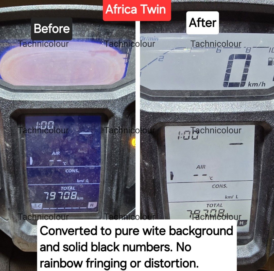 Speedometer Speedo Meter faded LCD repair & LED color change ...