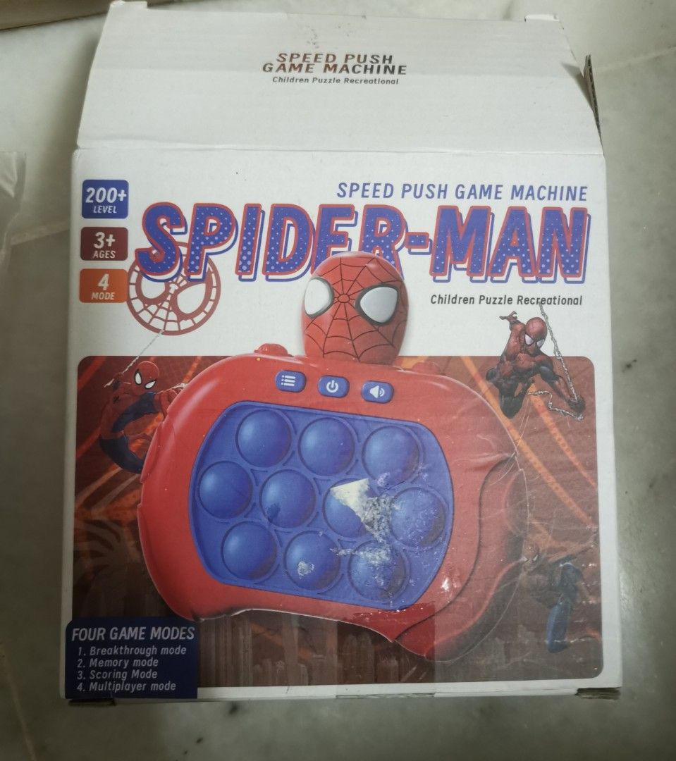 Spiderman Speed Push Game Machine, Hobbies & Toys, Toys & Games on ...
