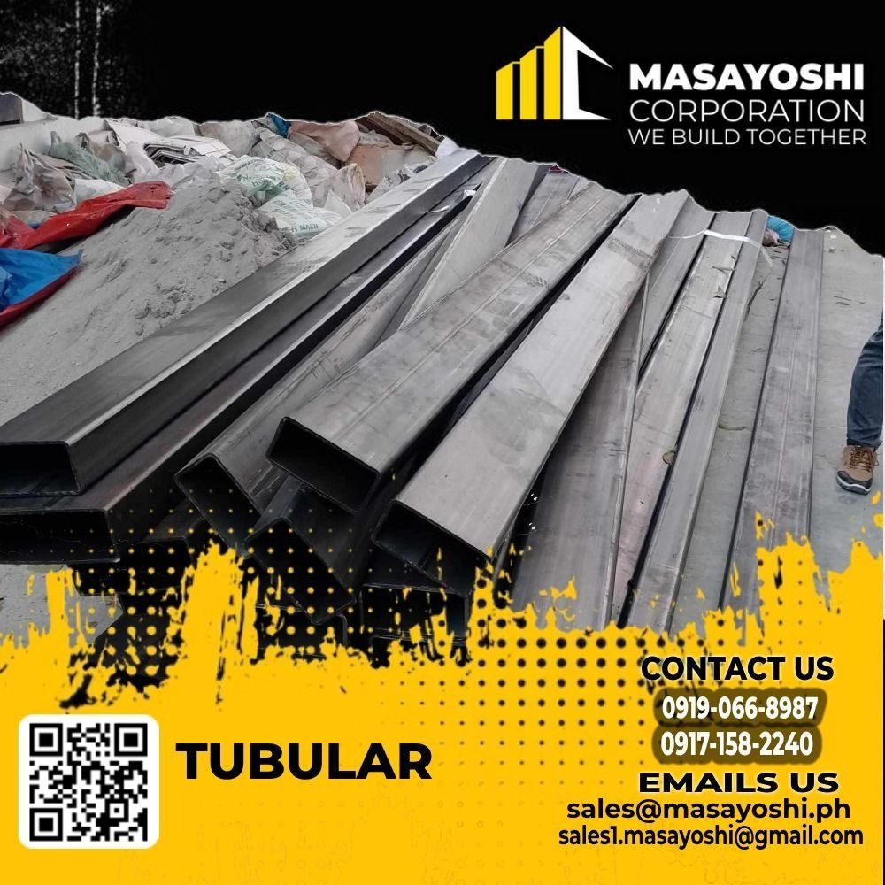 SS Tubular 1" x 1" x 1mm x 6m | Masayoshi Corporation | I Beam | Tubular | Base Plate ...