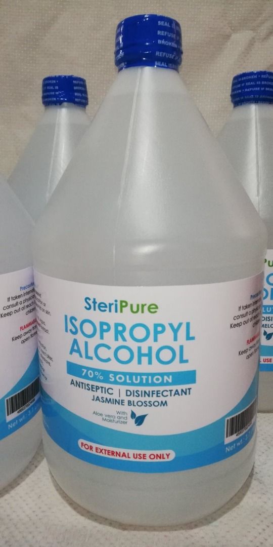 SteriPure 70% SOLUTION ISOPROPYL ALCOHOL with FDA Registration, Beauty ...