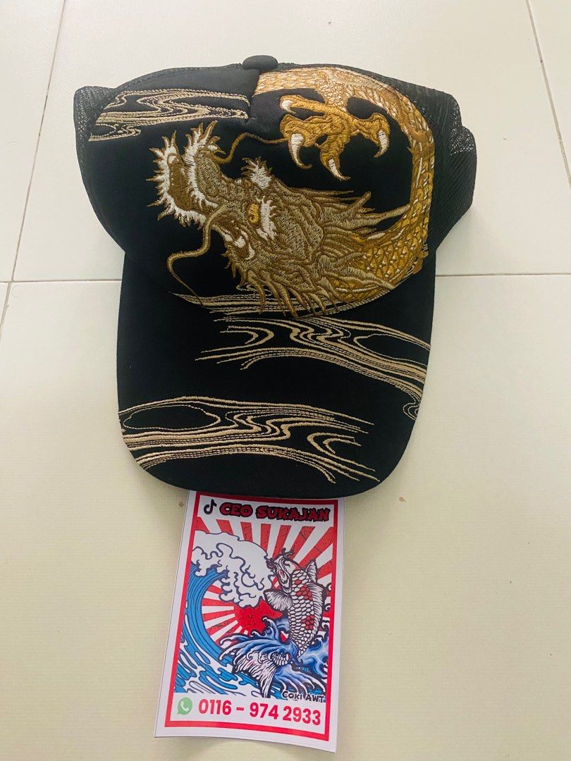 Sukajan cap naga sulam japanese original, Men's Fashion, Watches ...