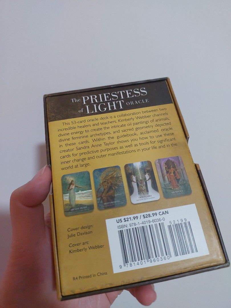The Priestess of Light Oracle Deck by Sandra Anne Taylor, Hobbies ...
