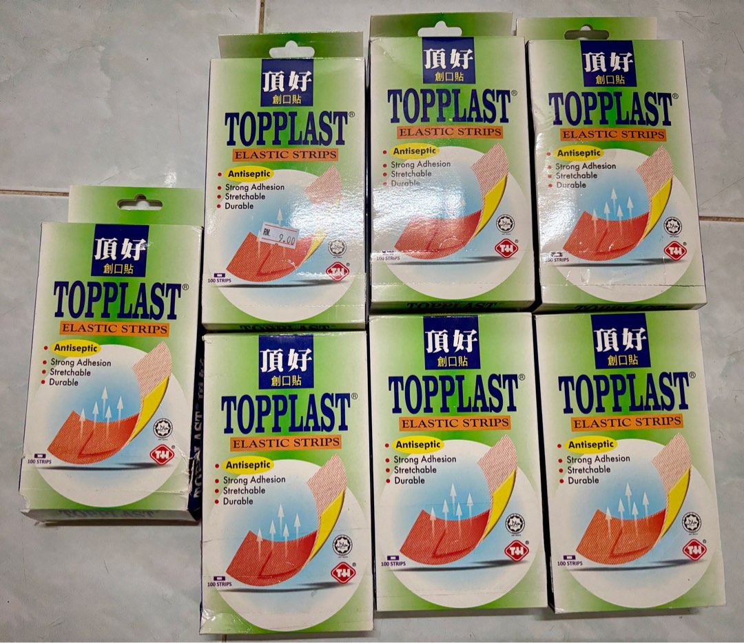 Top Plast Elastic Strips Antiseptic, Health & Nutrition, Medical ...
