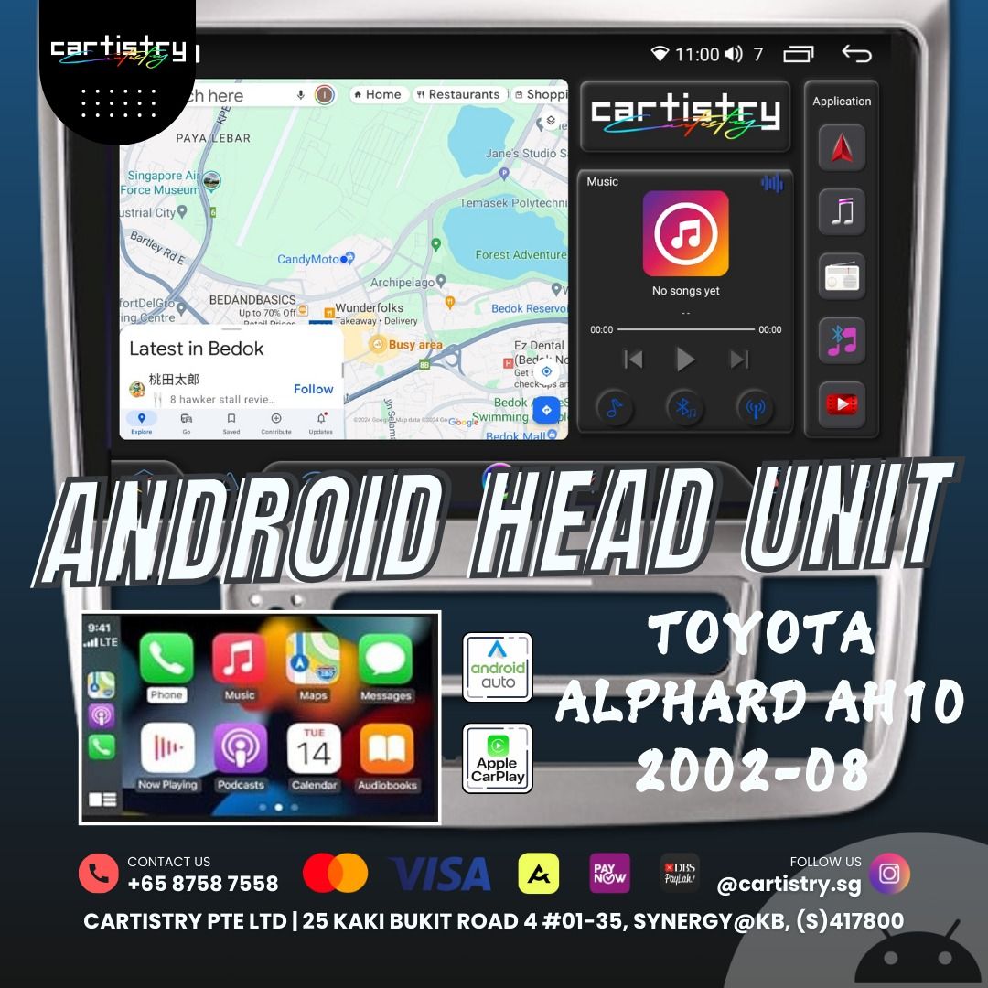 TOYOTA ALPHARD VELLFIRE AH10 AH20 AGH30 9 10 INCH 2K 13 ANDROID PLAYER ...