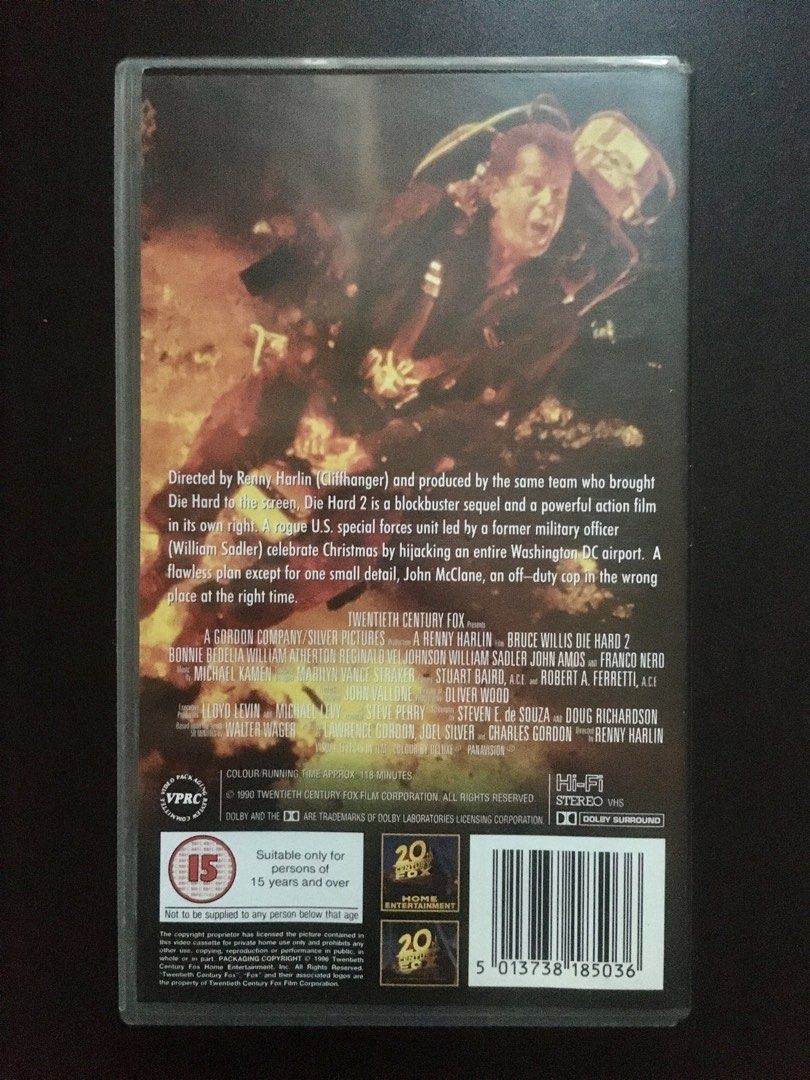 VHS - Die Hard (1988), Die Hard 2 (1990), Die Hard 3 (1995) (VHS Tape / Video Tape), Hobbies ...