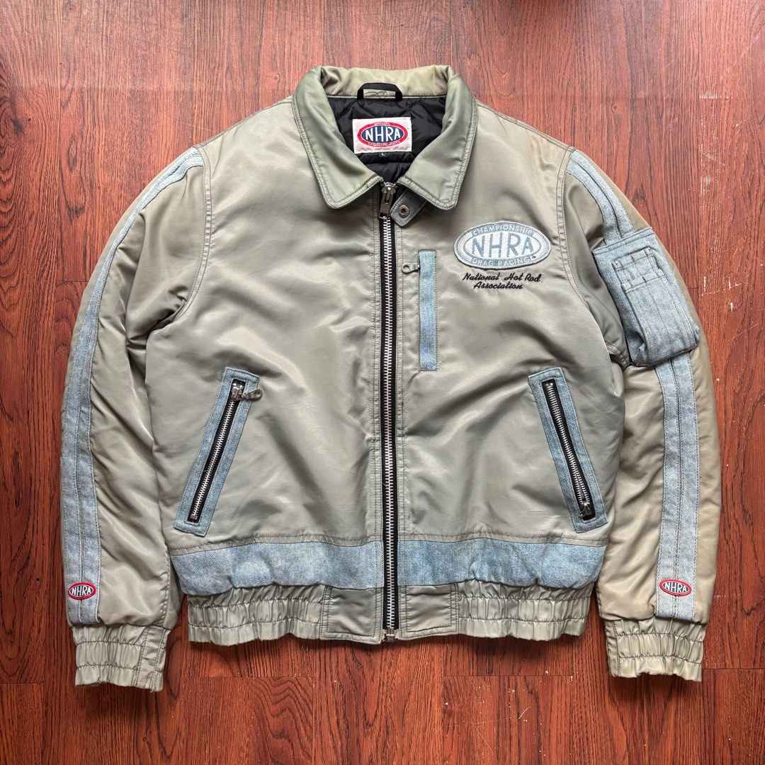Vintage NHRA Racing Bomber Jacket, Men's Fashion, Coats, Jackets and ...