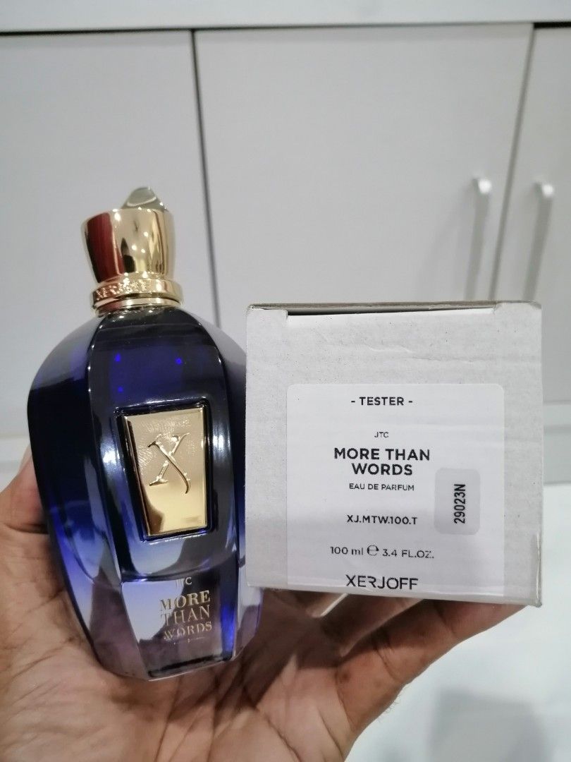 XERJOFF MORE THAN WORDS 100ML EDP TESTER, Beauty & Personal Care ...