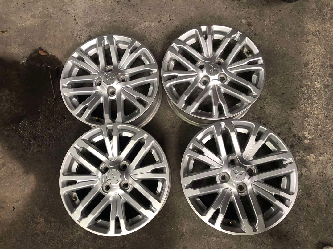 15” Mitsubishi Mirage used mags 4Holes pcd 100, Car Parts & Accessories ...