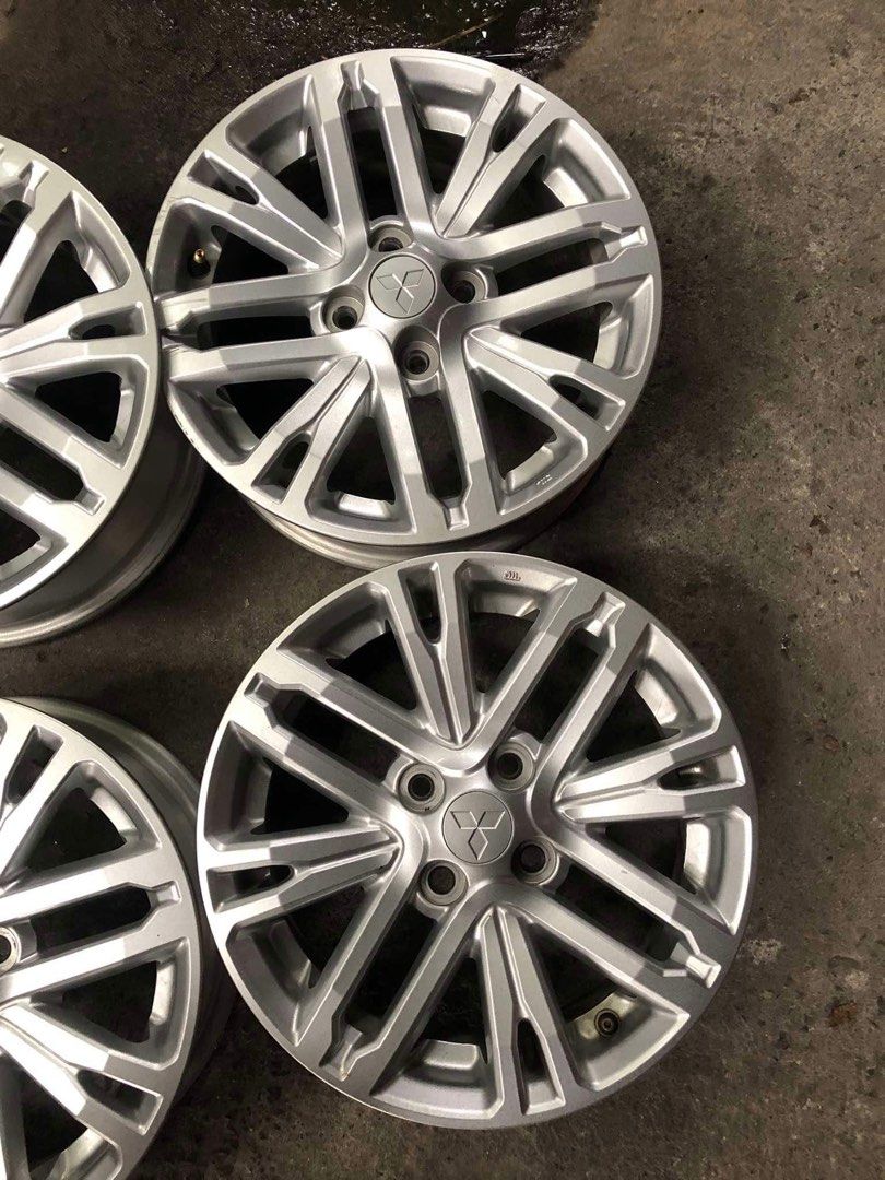 15” Mitsubishi Mirage used mags 4Holes pcd 100, Car Parts & Accessories ...
