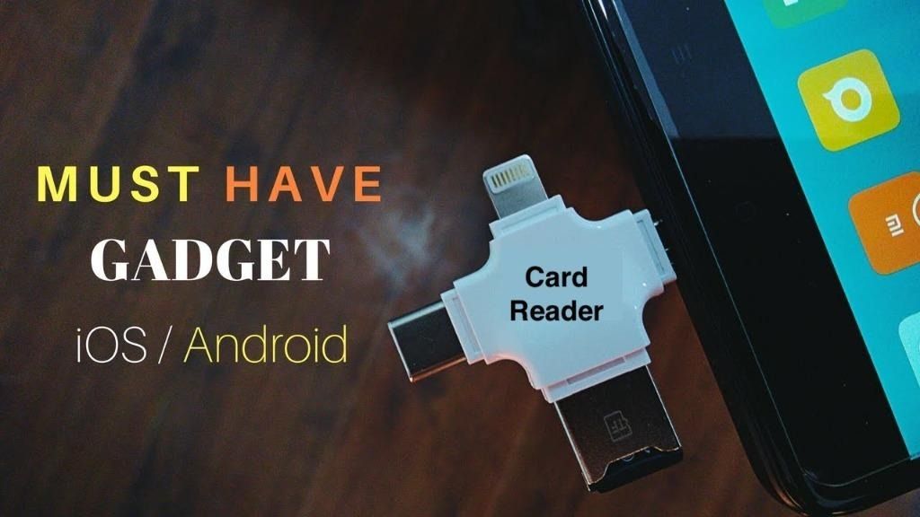 4-In-1 Plug N Play OTG Card Reader/Flash Drive (Apple Lightning Type-C ...