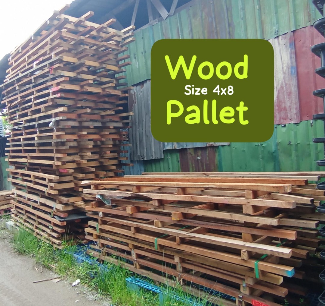 (4x8) wood pallet, Furniture & Home Living, Outdoor Furniture on Carousell