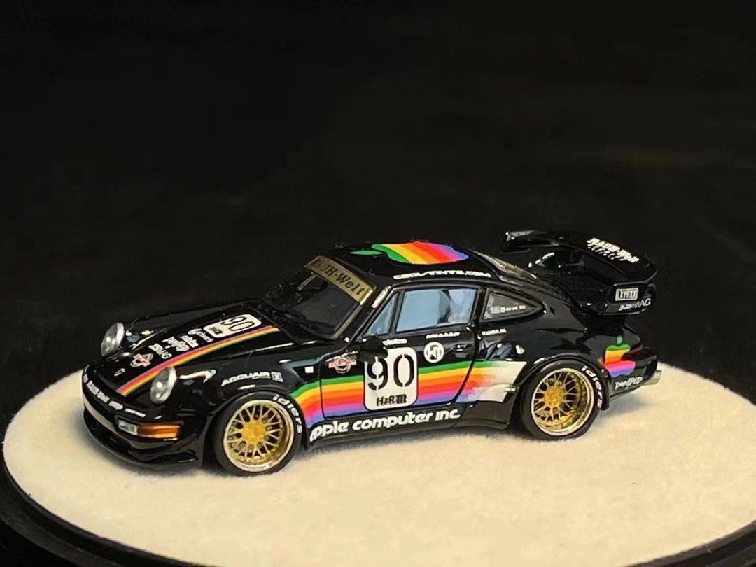 預訂 pre-order**** PGM 1:64合金全開模型！RWB964寬體改裝版，GT Wing版 Apple, 預購 - Carousell