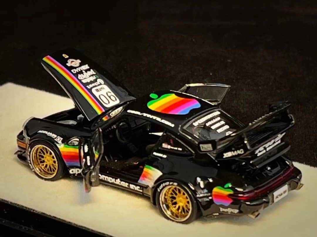 預訂 pre-order**** PGM 1:64合金全開模型！RWB964寬體改裝版，GT Wing版 Apple, 預購 - Carousell
