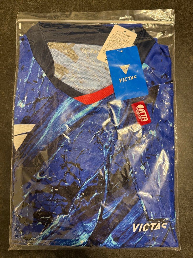(全新) 日本製 張本智和 / 美和 Victas Unisex Game Shirt 男女裝乒乓球衣 - Made in Japan, 男裝, 運動服裝 - Carousell