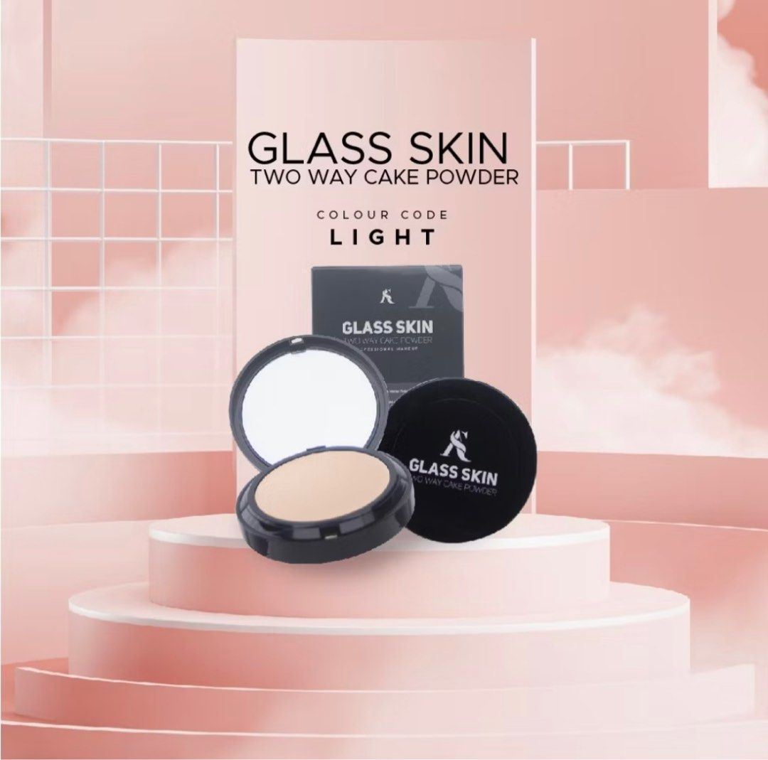 AS Glass Skin Two Way Cake Powder ***Free Powder Brush & 1 Random Gift ...