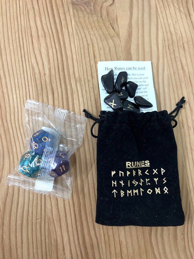 Astrology Dice set Runes stones set, Hobbies & Toys, Toys & Games on ...