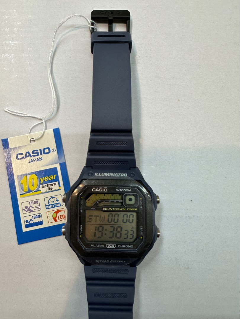Casio Illuminator WS1600H-2A, Men's Fashion, Watches & Accessories ...