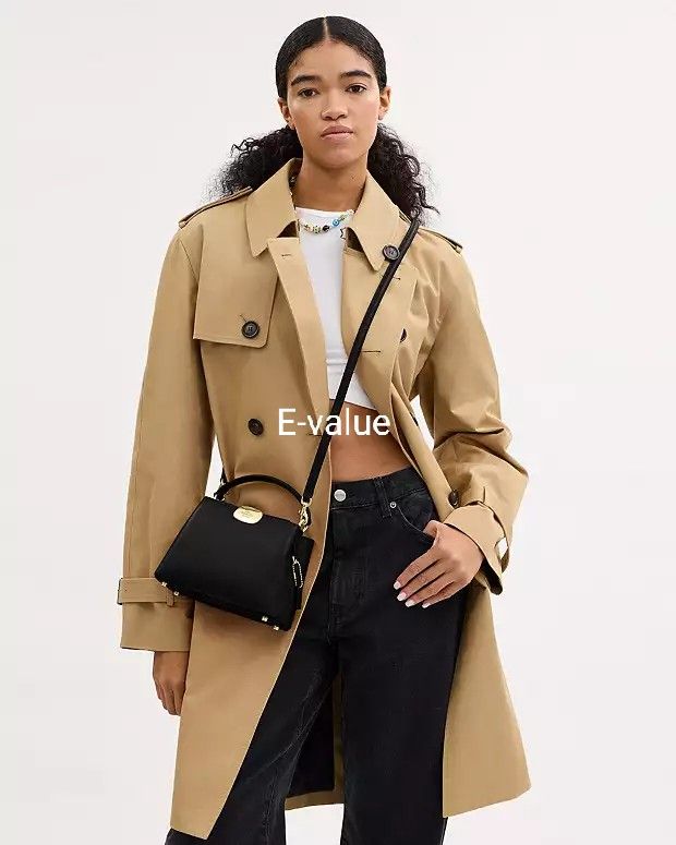 Coach Original Black / White / Red Eliza Mini Carryall Crossbody Top ...