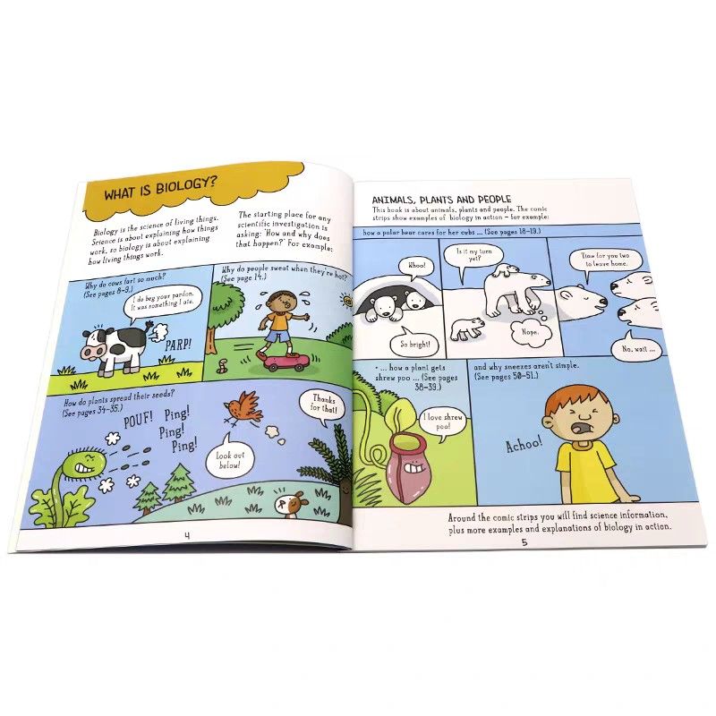 5bks set Comic Strip Science Physics/Earth and Space/Chemistry/Biology ...