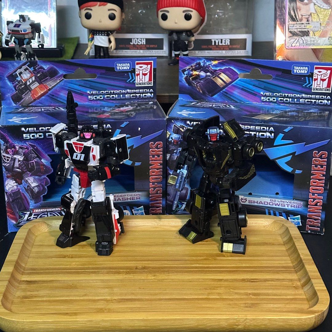 Crasher and Shadowstrip - Transformers Legacy - Velocitron Speedia 500 ...