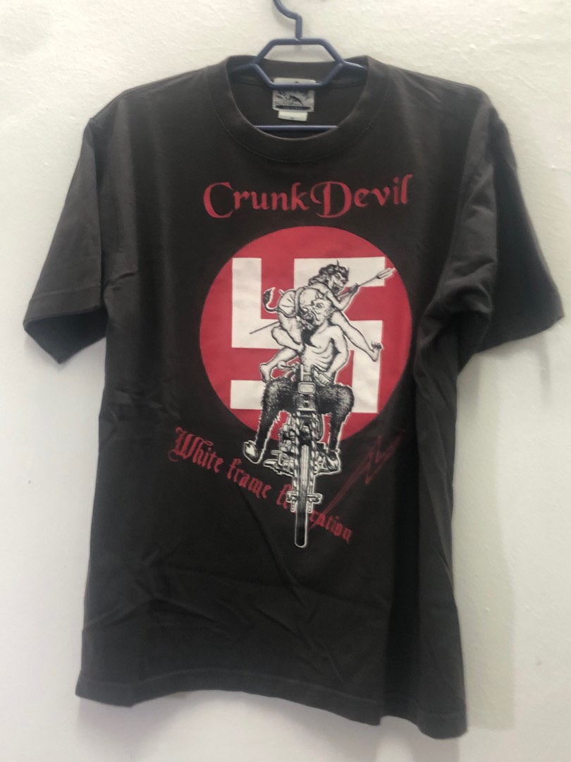 Crunk Devil Nazi Tee, Men's Fashion, Tops & Sets, Tshirts & Polo Shirts on Carousell