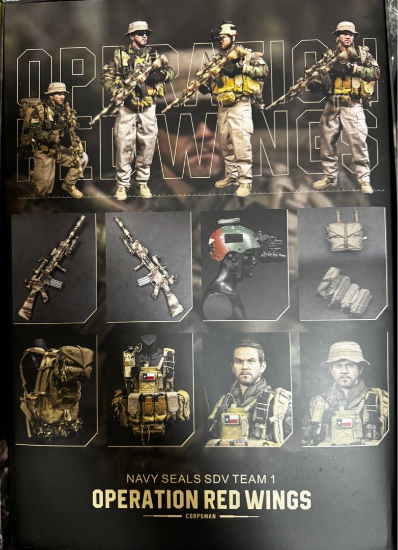 Damtoys 78084 1/6 1:6 Navy Seals SDV TEAM 1 OPERATION RED WINGS ...