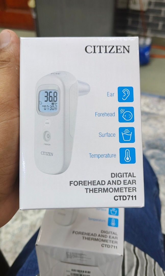 DIGITAL FOREHEAD AND EAR THERMOMETER CITIZEN, Health & Nutrition ...