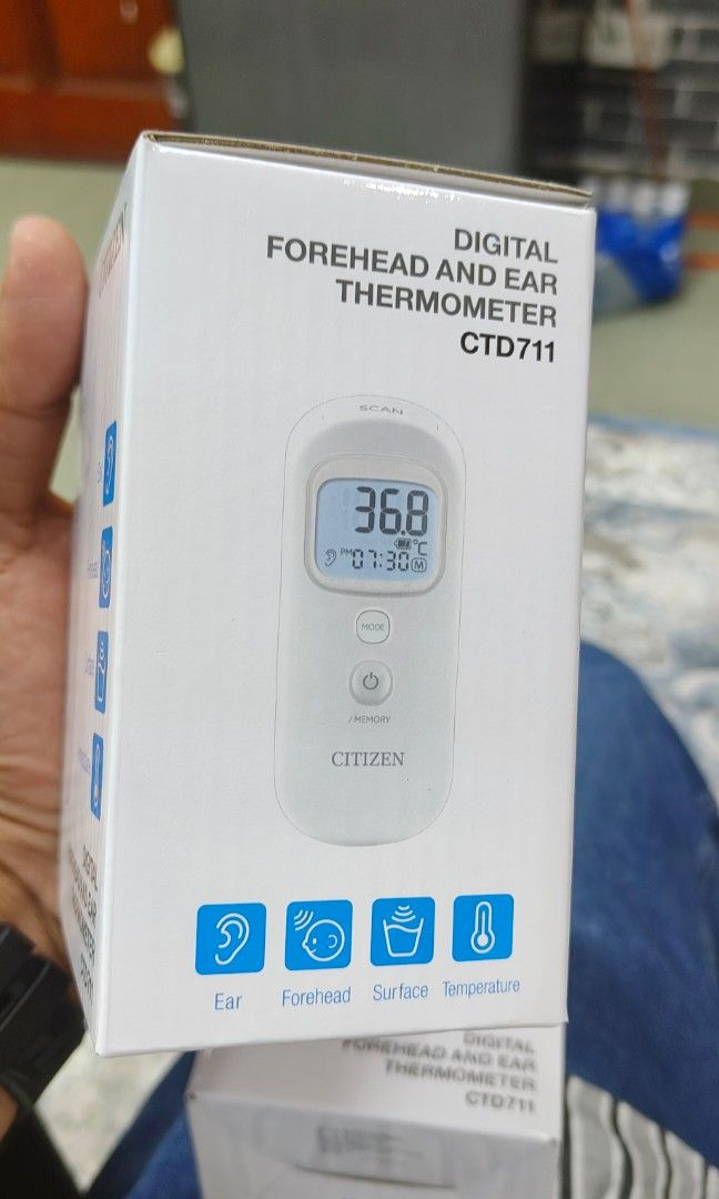 DIGITAL FOREHEAD AND EAR THERMOMETER CITIZEN, Health & Nutrition ...