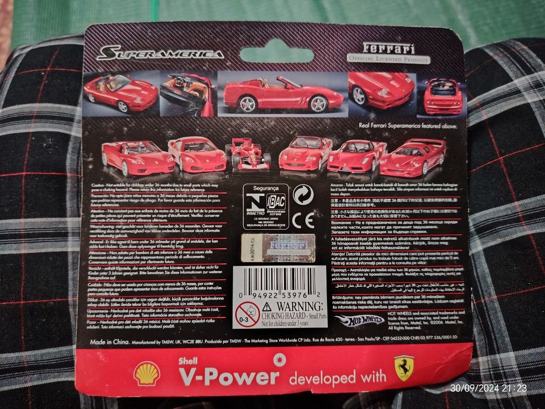 Ferrari Superamerica Shell V-Power / Shell Car Toys, Hobbies & Toys ...
