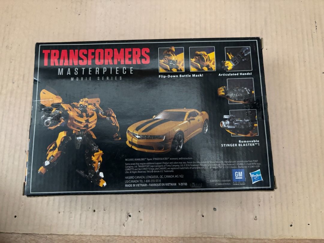 Hasbro Takara Transformers Movie Masterpiece MPM-3 Bumblebee, Hobbies ...