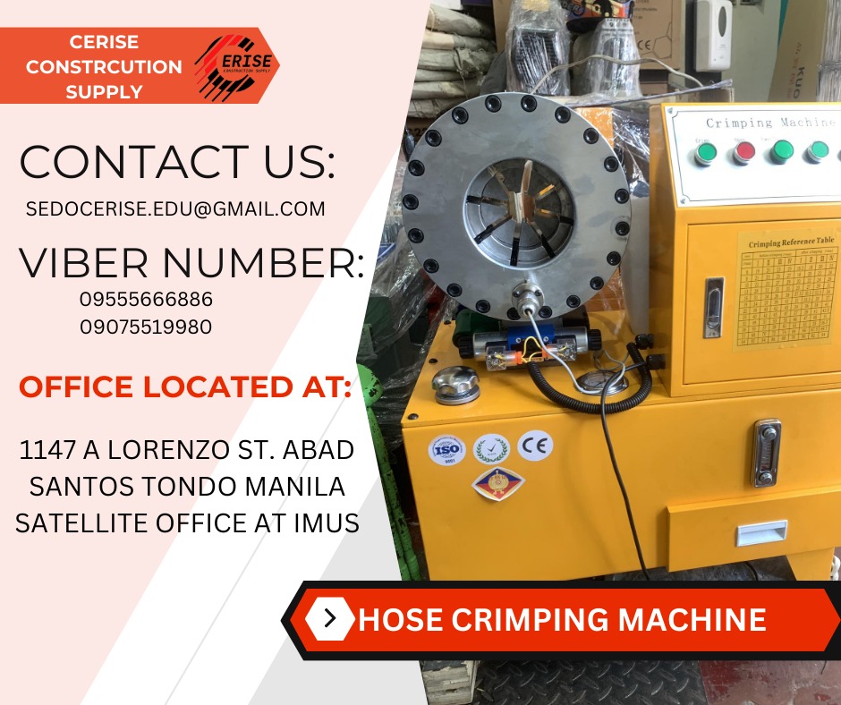 HOSE CRIMPING MACHINE, Commercial & Industrial, Construction Tools ...