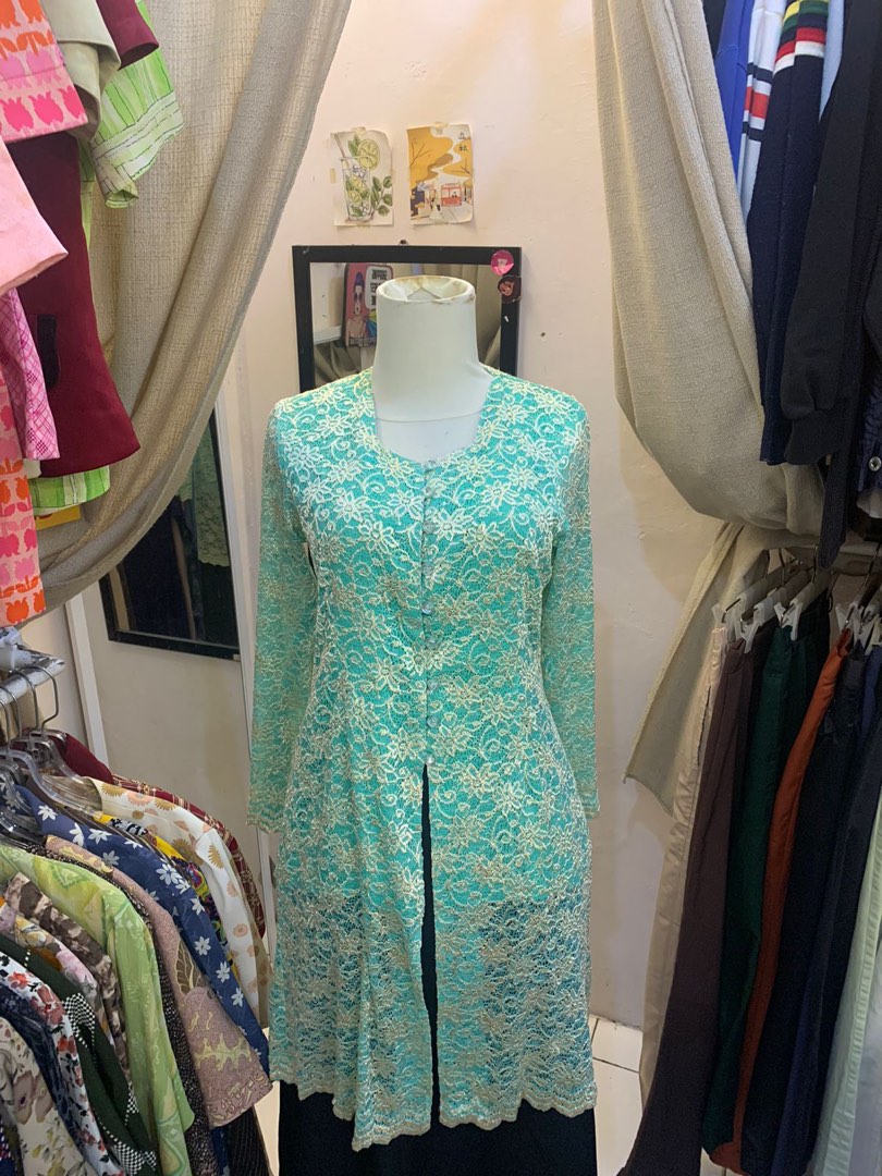 Kebaya jadul hijau tosca BEST SELLER RARE model Kartiniasli nenek antik ...