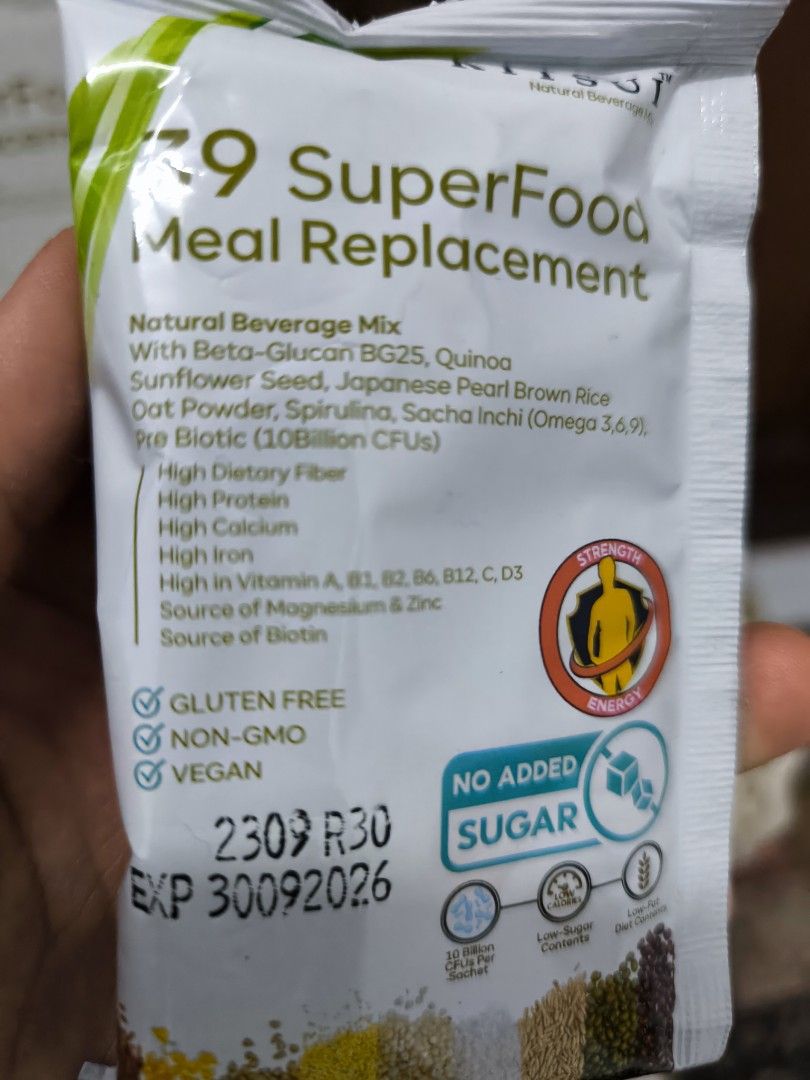 Kitsui Superfood Meal Replacement, Health & Nutrition, Health ...